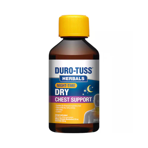 Duro-Tuss Herbals Dry Chest Support – Night-Time – Whanau Pharmacy